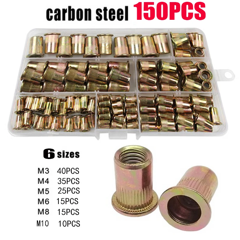 100-150-300pcs-Box-M3-M4-M5-M6-M8-M10-Flat-Head-Rivet-Nuts-Rivnut-Set.jpg