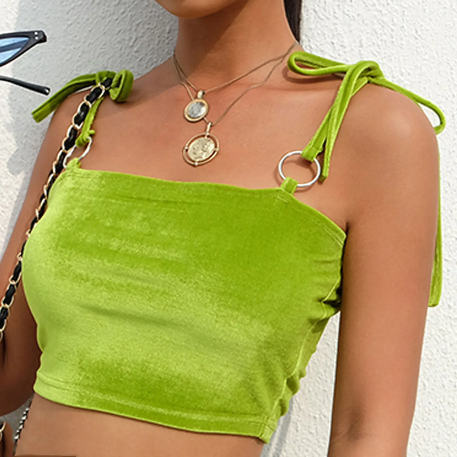 Crop Top Women Velvet Party | Velvet Top Female Summer | Summer Velvet ...