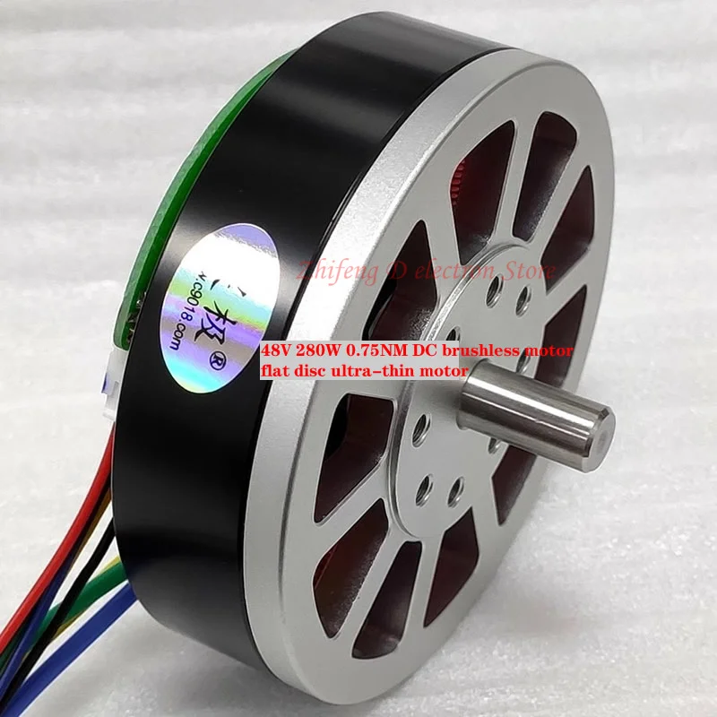 48V-280W-0-75NM-brushless-DC-motor-flat-disc-ultra-thin-motor-rated ...