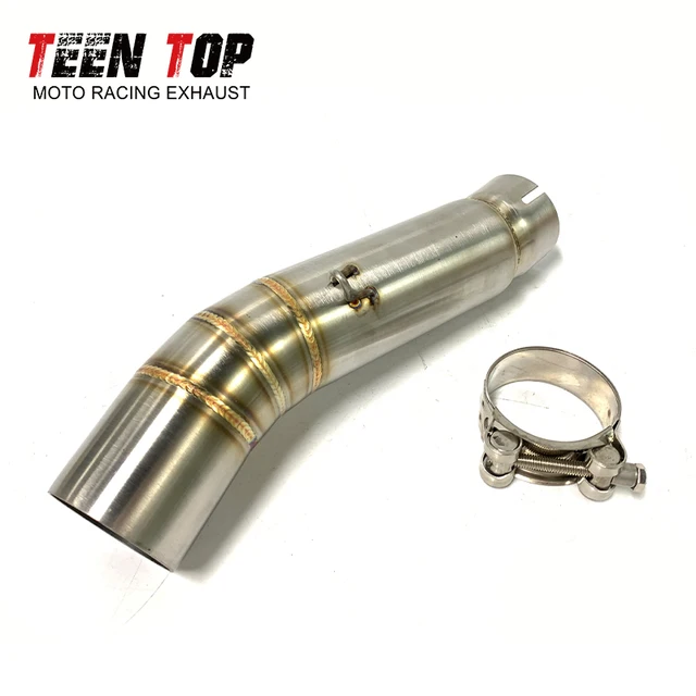For Yamaha T700 Exhaust Middle Link Pipe 51mm Steel Motorcycle Exhaust ...