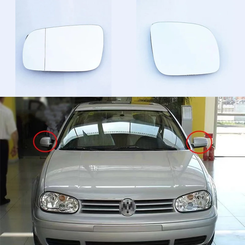 Side Mirror Glass For Volkswagen Golf 4 MK4 White&Blue High Definition ...