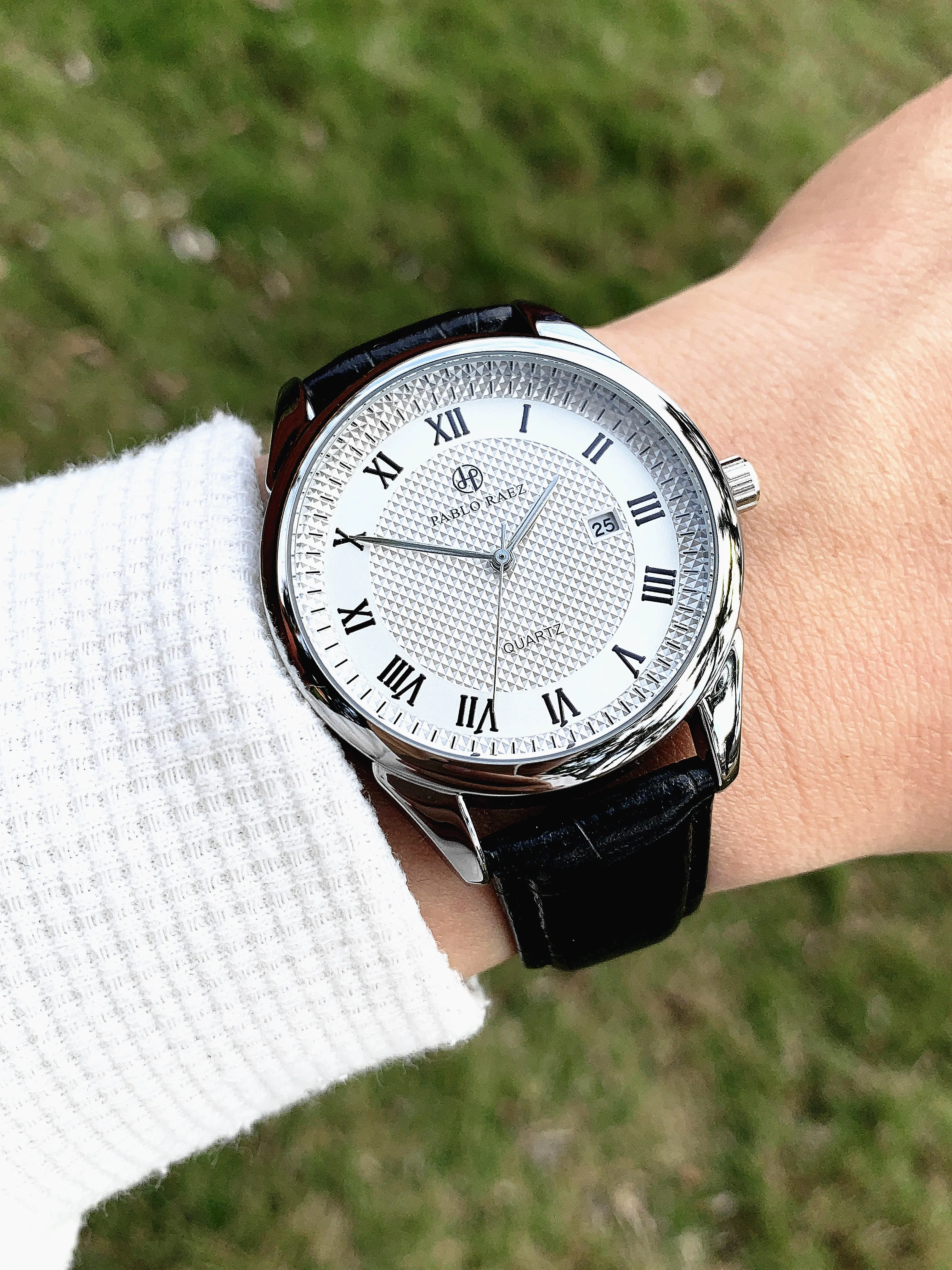 PABLO-RAEZ-Le-Locle-Reloj-De-pulsera-De-cuero-para-hombre-cron-grafo-De ...