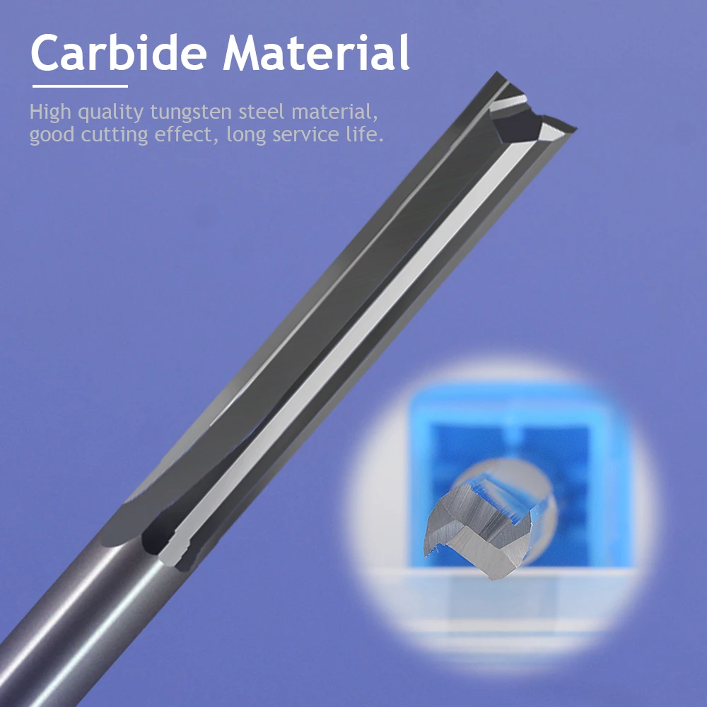 10pcs-Milling-Cutter-4x22mm-Tungsten-Steel-Two-Flutes-Straight-Slot-End ...