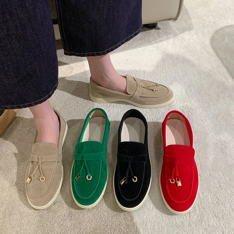 Zapatillas-de-deporte-vulcanizadas-para-mujer-zapatos-planos-informales-mocasines-sin-cordones ...