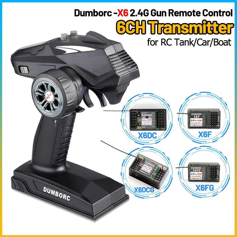 DumboRC-Transmitter-Remote-Control-X6-2-4G-6CH-with-X6F-X6FG-X6DC-X6DCG ...