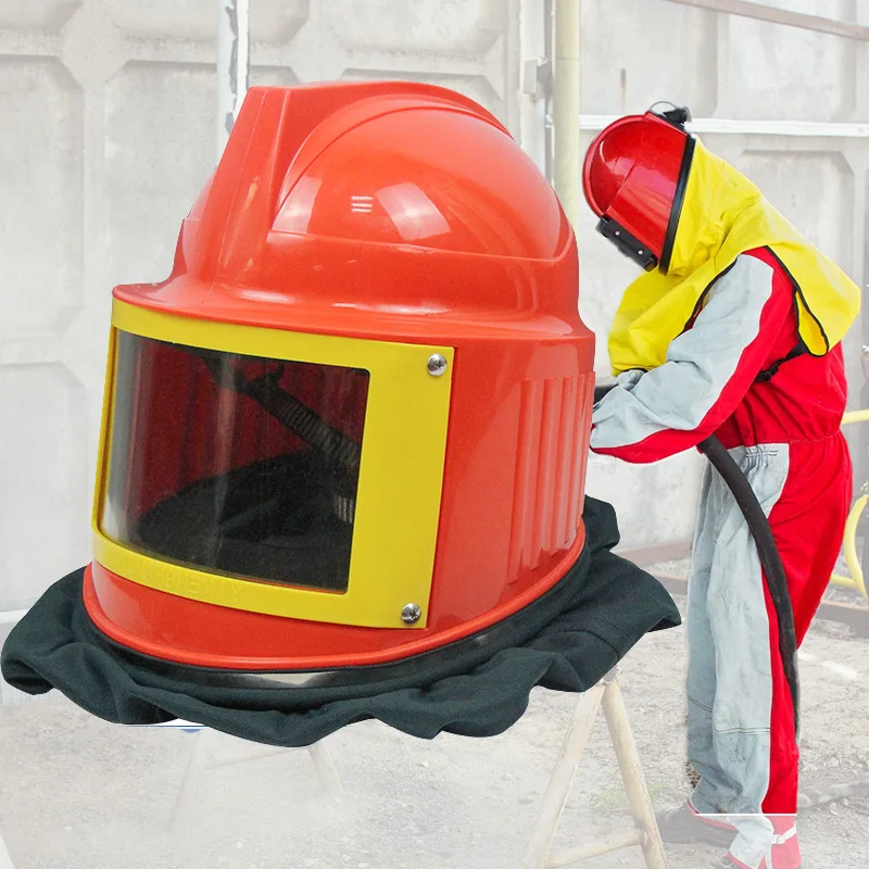 Sand-Blasting-Hood-Caps-Shawl-Cap-Large-Transparent-Visor-Anti-Wind ...