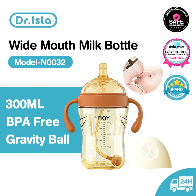 Dr-isla-Baby-Bottle-Portable-Drop-proof-Baby-Wide-caliber-Milk-Bottle ...