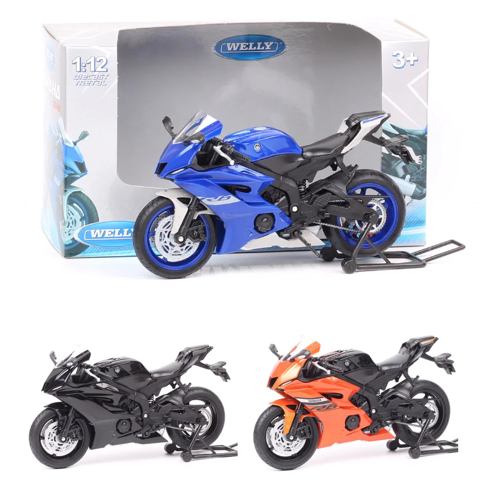 1-12-Scale-Welly-2020-Yamaha-YZF-R6-R6-Motorcycle-Vehicle-Racing ...