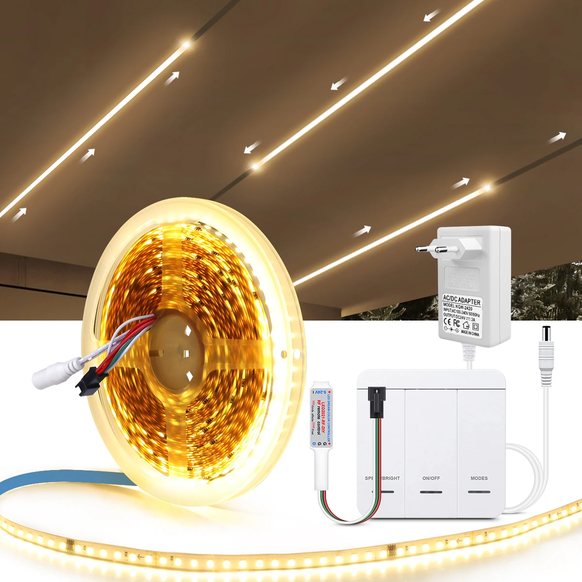 10m-Led-Strip-Lights-SMD-DC24V-WS2811-Running-Water-Flowing-Lamp-Tape ...