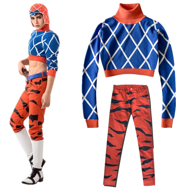 JoJo-s-Bizarre-Adventure-Guido-Mista-Anime-Cosplay-Costume-Highneck ...
