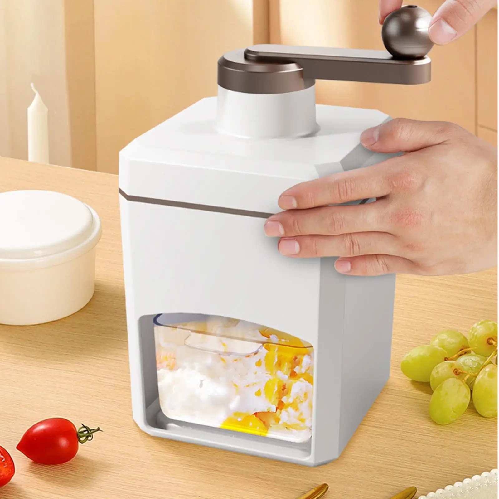 Ice-Crusher-Machine-Manual-Rotary-with-Ice-Cube-Tray-and-Ice-Box-for ...