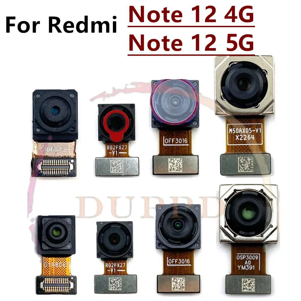 Generic Rear Front Camera For Redmi Note 12 4g 5g Back Selfie Frontal ...