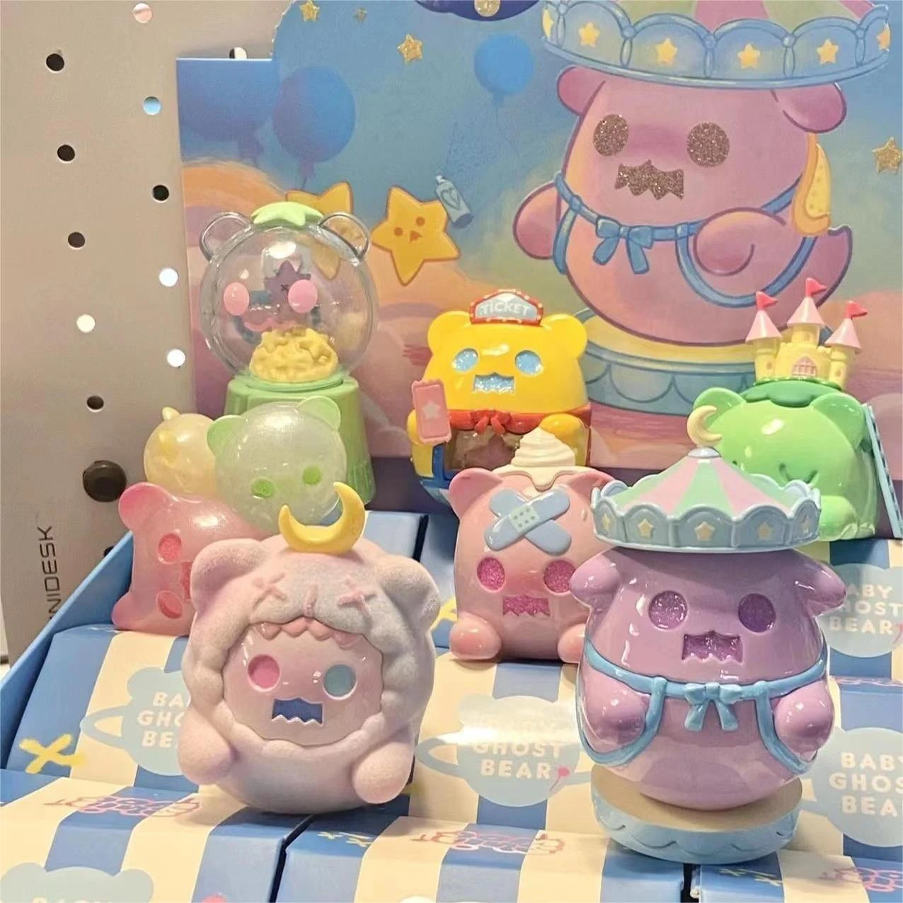 Genuine Shinwoo Midnight Paradise Series Ghost Bear Blind Box Garage ...