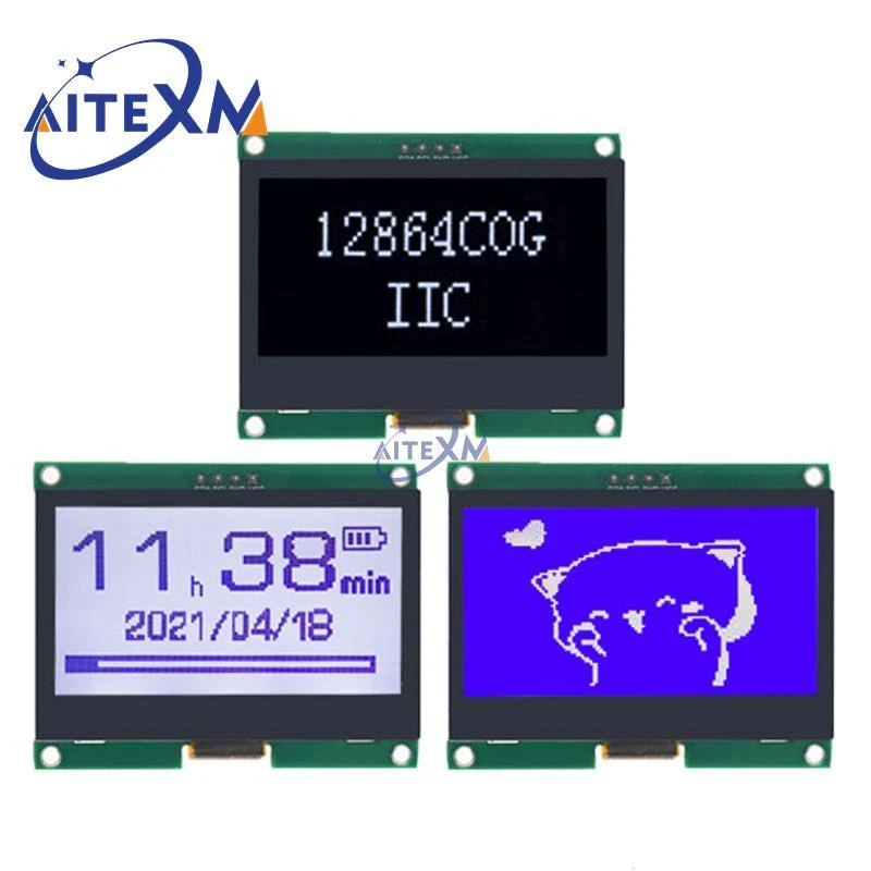 12864 Iic Lcd Module 128x64 I2c St7567s Cog Graphic Display Screen ...