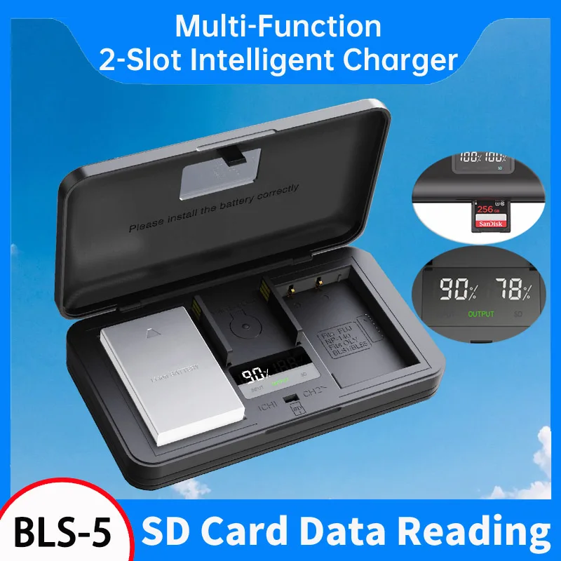PS-BLS5 BLS-1 NP-140 Battery Charger for Olympus E-PL1 E400 E410 E420 ...