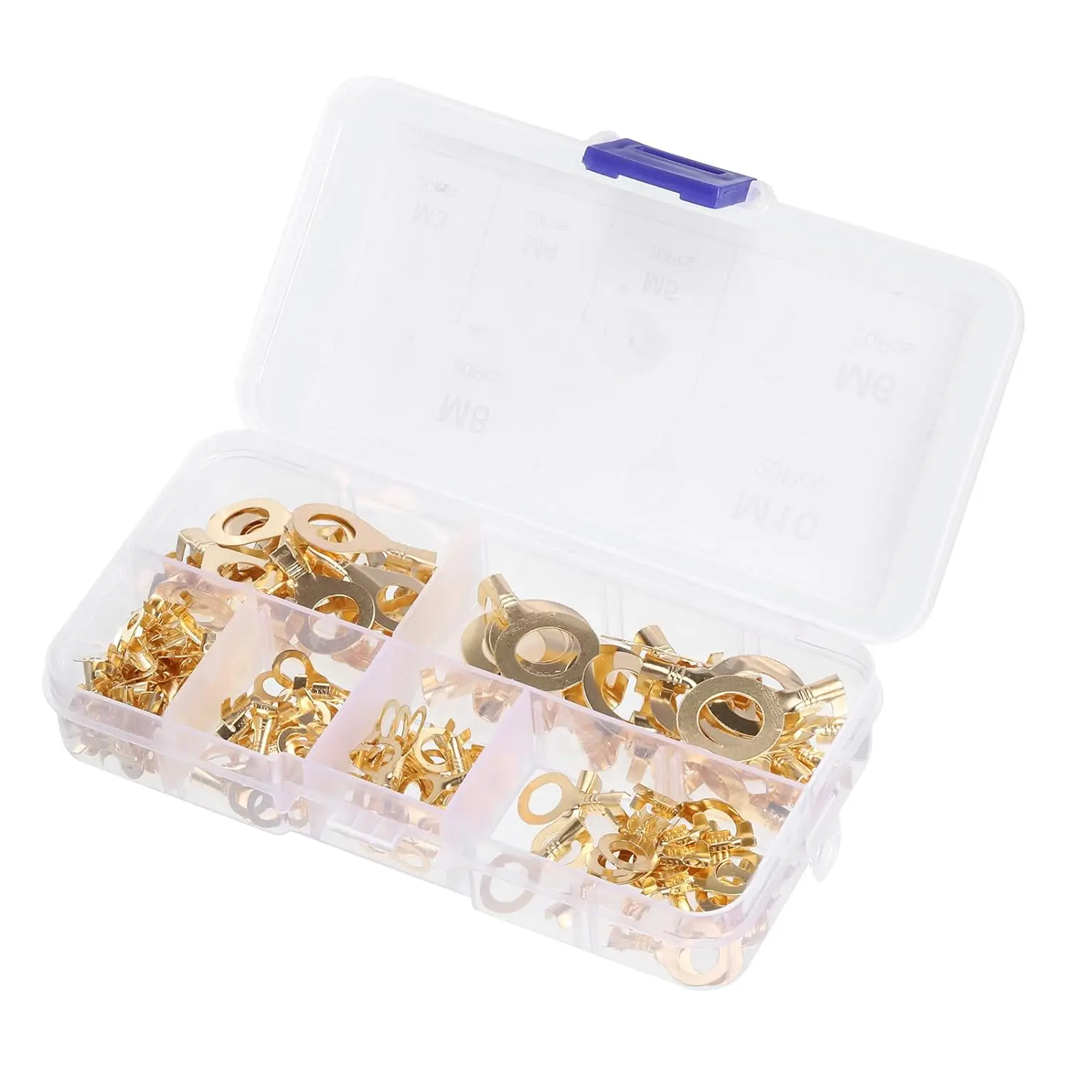 150pcs-8-Types-Copper-Wire-Lugs-Crimp-Wire-Connector-Eyelets-Cable ...
