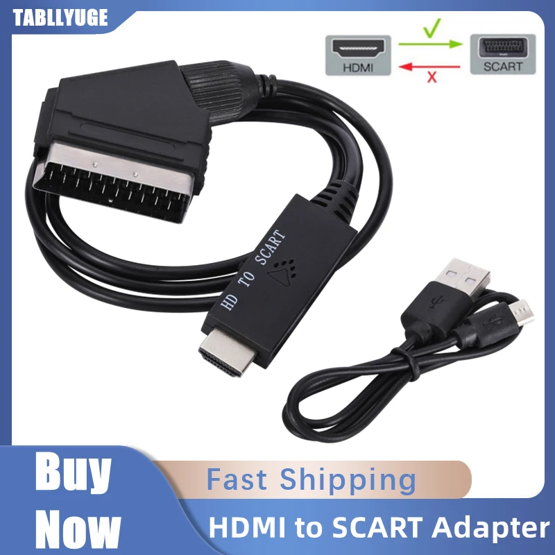 HD-1080P-HDMI-compatible-Input-To-Scart-Video-Output-Audio-Converter ...