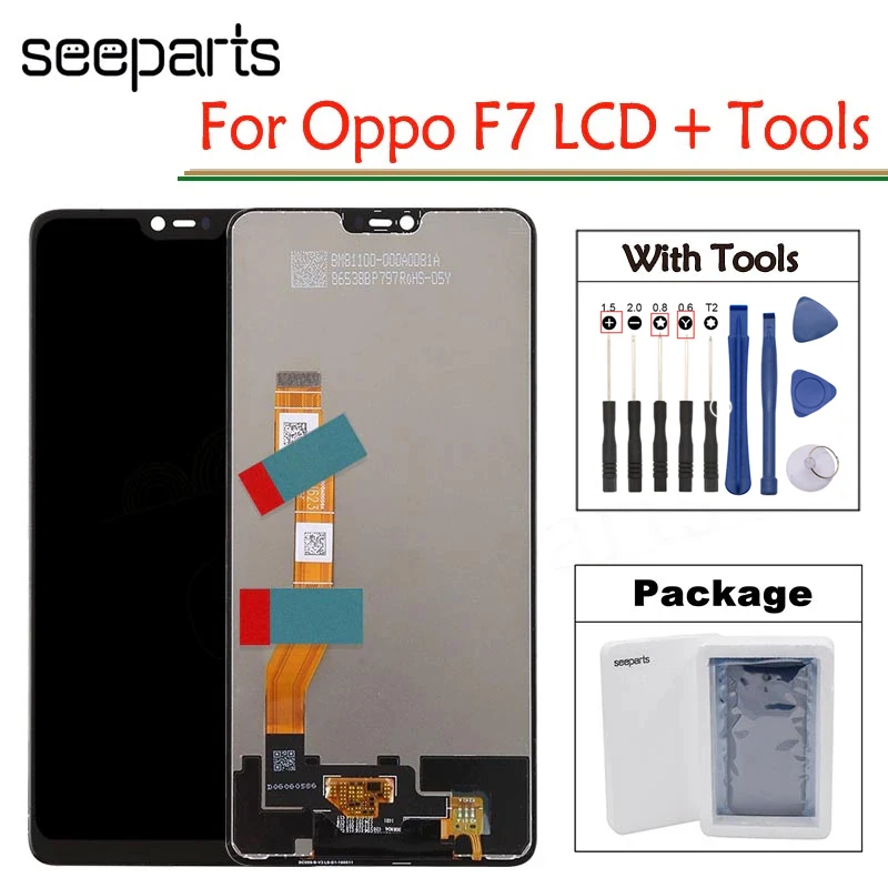 Tested Well For Oppo F7 LCD CPH1819 Display Touch Screen Digitizer ...