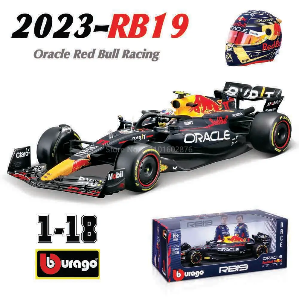 Bburago-Modelo-de-carro-Red-Bull-Racing-Campe-o-F1-RB19-2023-Verstappen ...