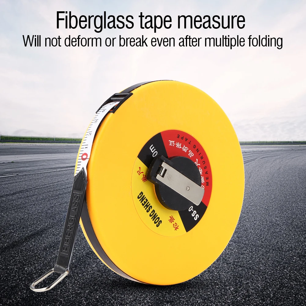 Building-Surveying-Distance-Carpenter-Measuring-Meter-Fiberglass-Tape ...