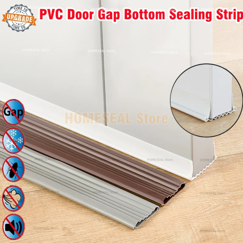 Waterproof-PVC-Door-Gap-Bottom-Sealing-Strip-Draught-Excluder-Stopper ...