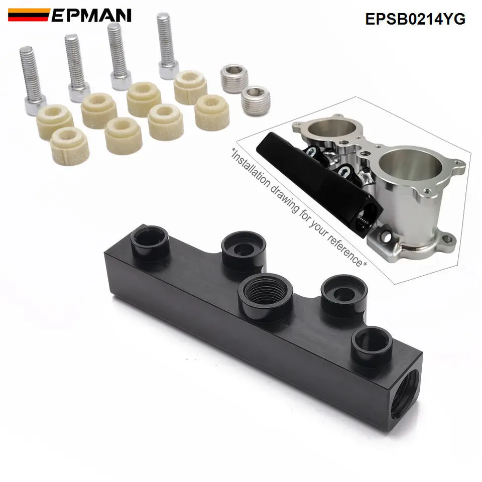 Racing High Flow Fuel Rail Line Kit For Subaru WRX STI GDA BLUE Color