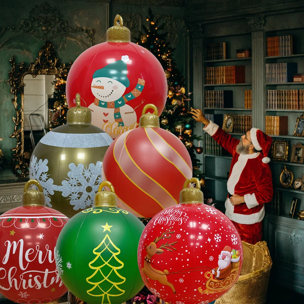 60cm-Outdoor-Christmas-Inflatable-Decorated-Ball-PVC-Giant-Big-Large ...