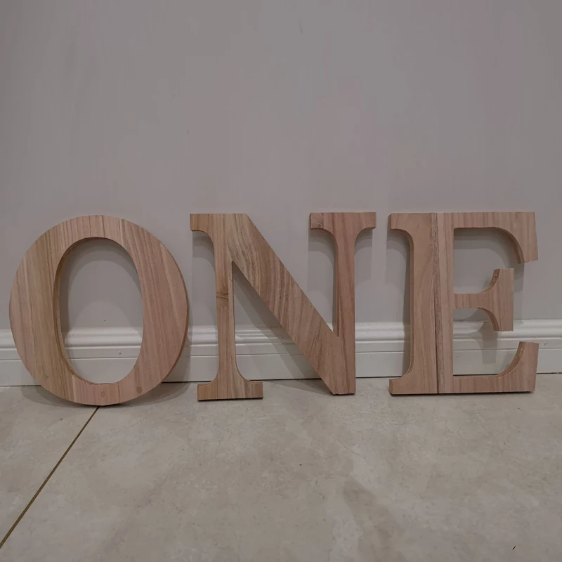 One Wooden Letters First Birthday | One Letters Wood | First Decoration ...