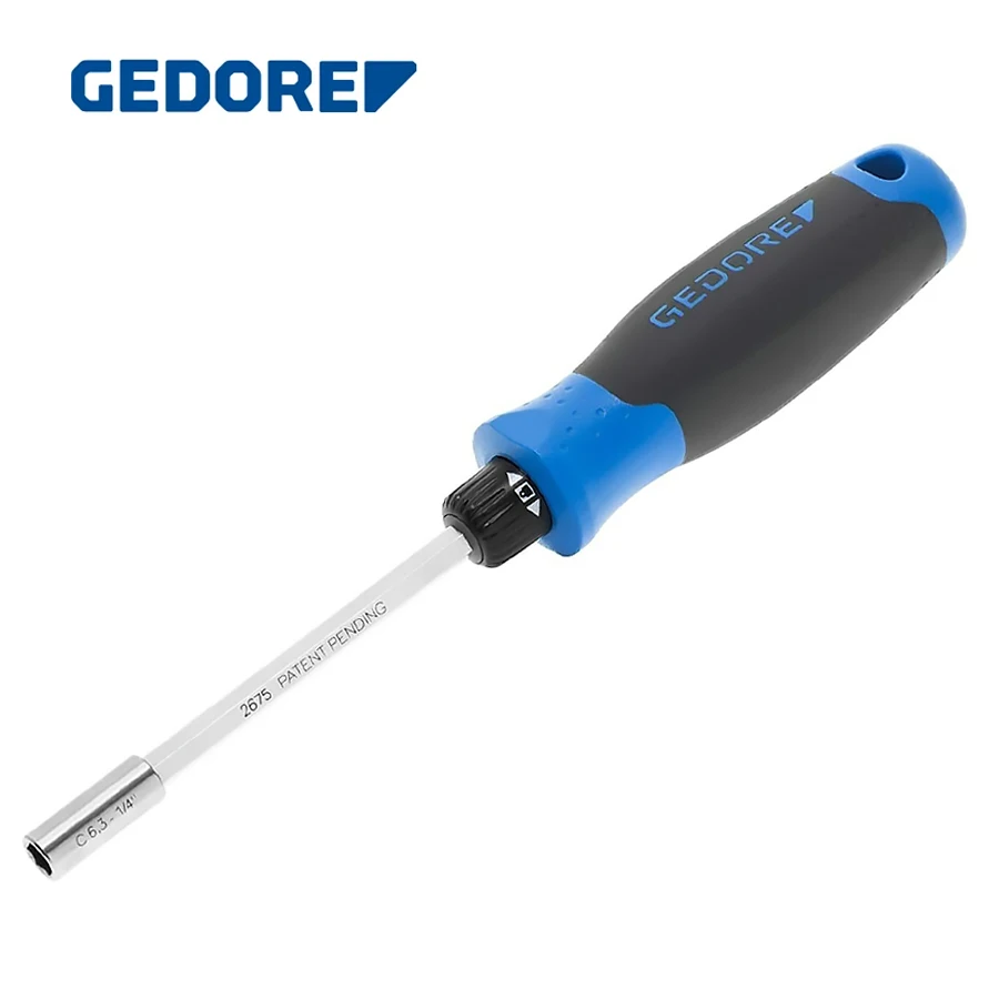 GEDORE Tool Bit Holding Screwdriver Ratchet Screwdriver SilentGEAR 1/4 ...