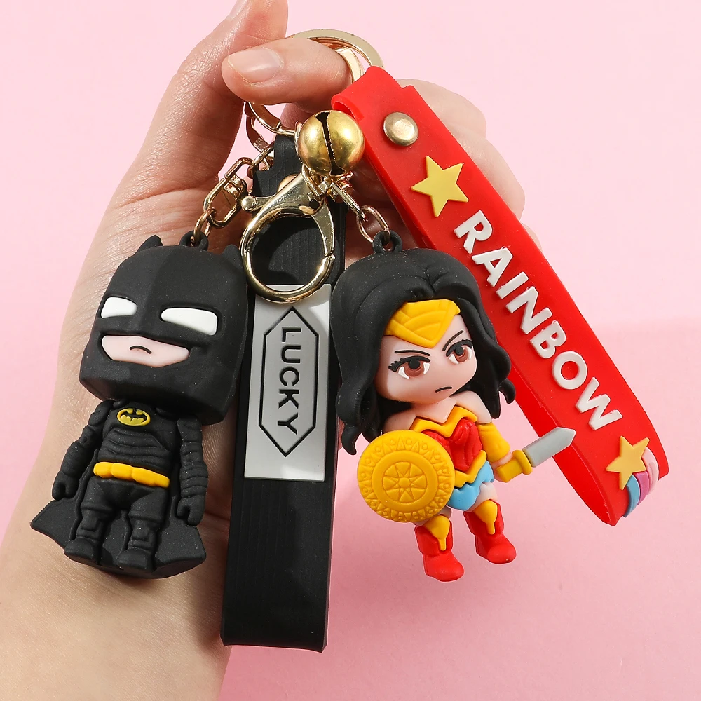 The-DC-Universe-Keychain-Movie-Cartoon-Figure-Batman-Superman-Green ...