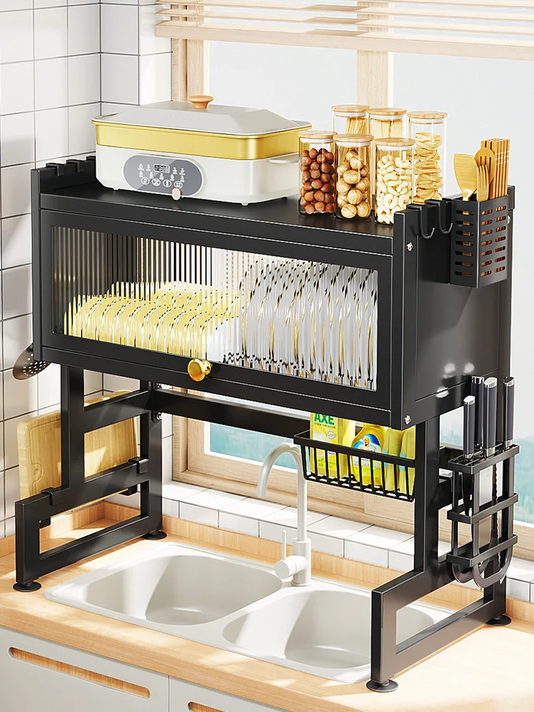 Kitchen-sink-storage-rack-bowl-rack-countertop-household-dishes-dishes ...