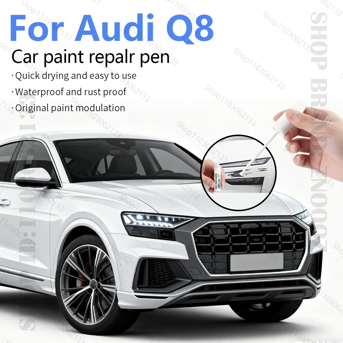Car Paint Repair Pen Paint Scratch Repair Accessories Blue LX5F White ...