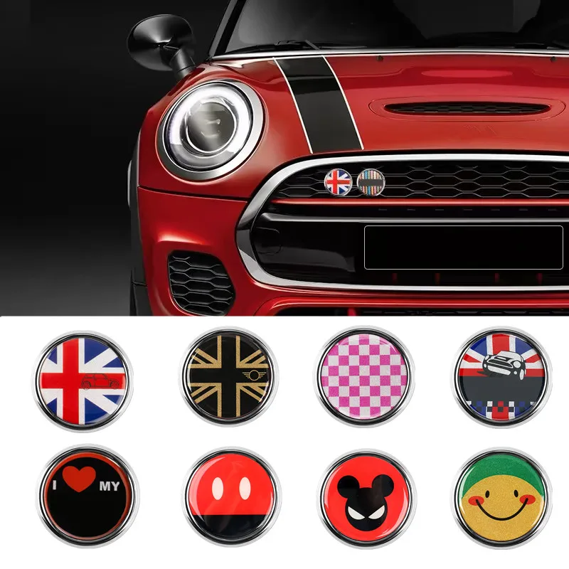 3D-Metal-Car-Front-Grille-Emblem-Trim-For-MINI-Cooper-JCW-Countryman ...