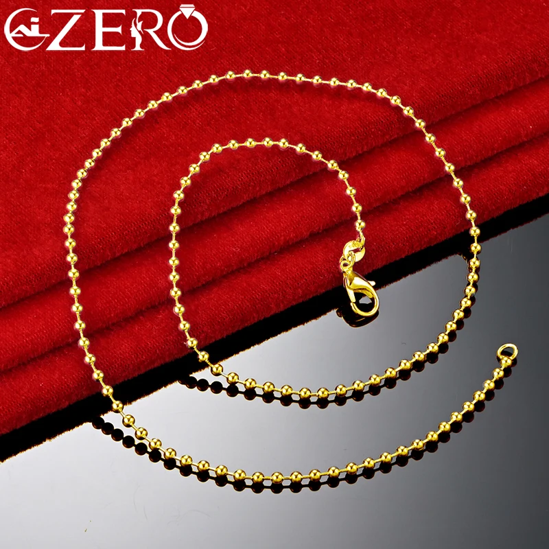 ALIZERO-collane-in-oro-18-carati-collana-in-argento-Sterling-925-con ...