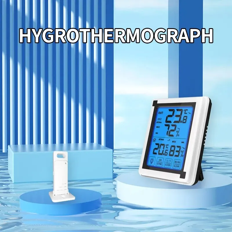 Hygrograph-for-Indoor-Use-Touch-sensitive-LCD-Display-Comfort-Indicator ...
