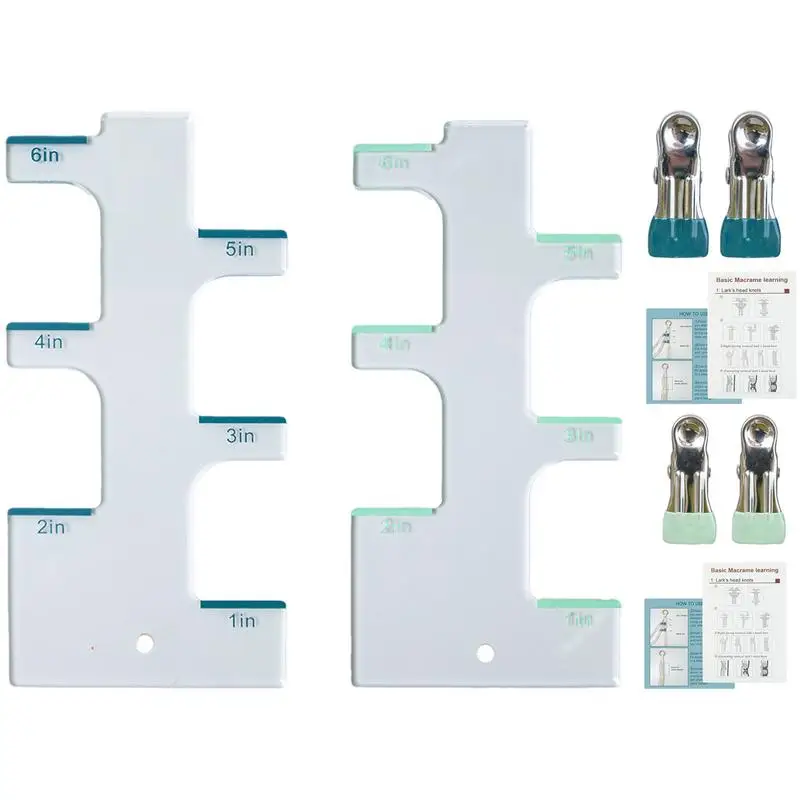 Acrylic-Ruler-Plant-Hanger-Gauge-Plant-Hanger-Crafting-Weaving-Knotting ...