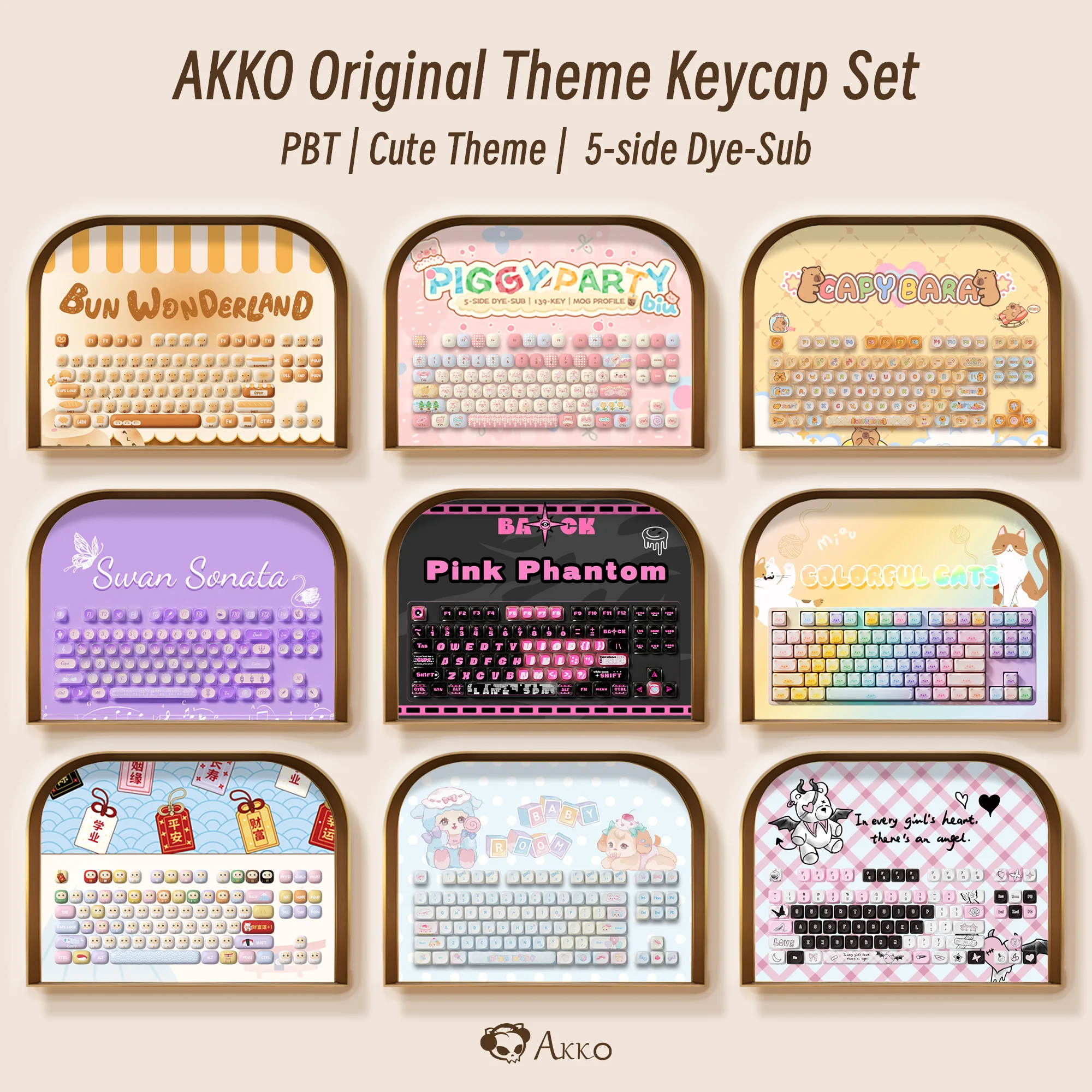 Akko-Original-Cute-Theme-MOG-MOA-MAO-Profile-PBT-Keycap-Set-5-side-Dye ...