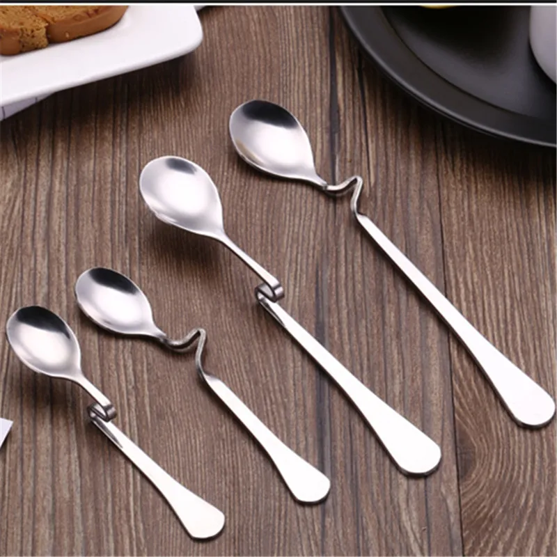 Cute-Curved-Spoon-Teaspoon-Unique-Condiment-Drink-Hanging-Tea-Coffee ...