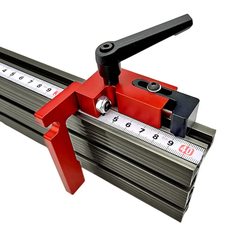 Woodworking-Fence-Flip-Stop-W-Graduated-Pointer-Miter-Track-Stop-Multi ...