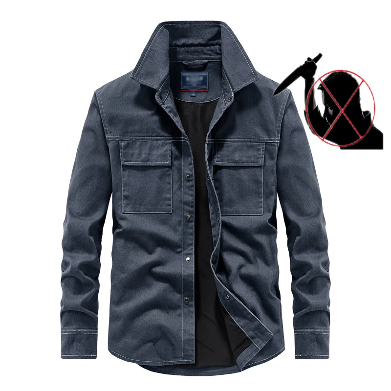Anti-Cut-Clothing-Self-Defense-Stab-Resistant-Protection-Denim-Shirt ...