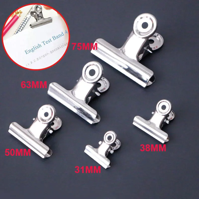 6Pcs-Stainless-Steel-Chip-Clips-Bag-Clips-Food-Clips-File-Binder-Clips ...