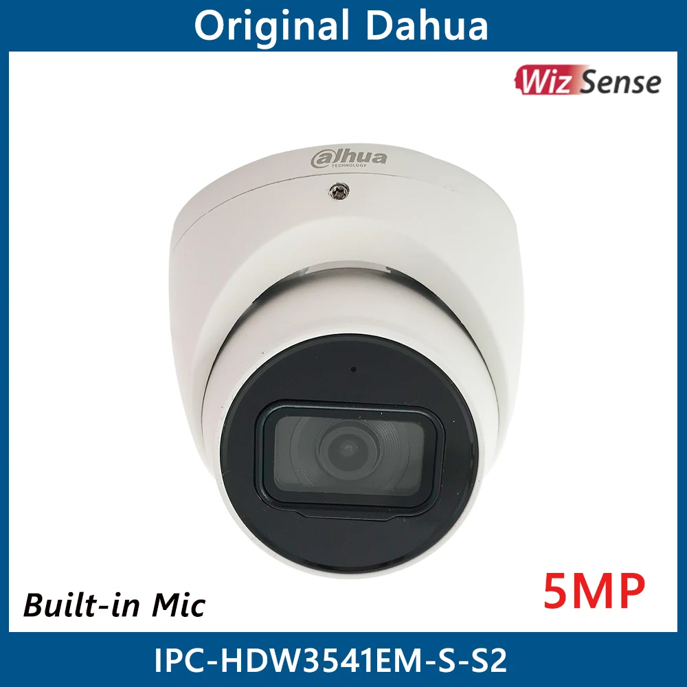 Dahua cámara de seguridad WizSense de 5MP, IR, 50m, detección de movimiento, micrófono ...
