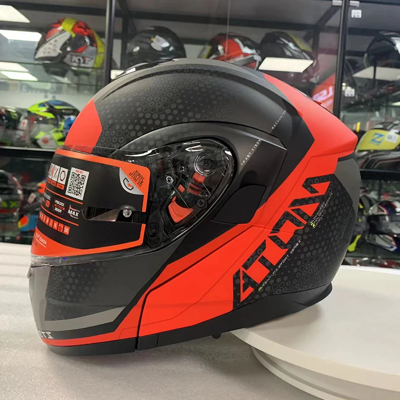 NEW Cascos De Carreras Profesionales MT ATOM SV, Cascos Modulares De ...