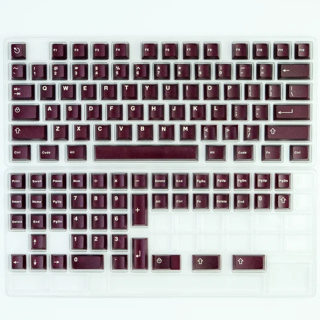 GMKY VIOR-teclas semitransparentes de perfil Cherry, teclas de doble ...