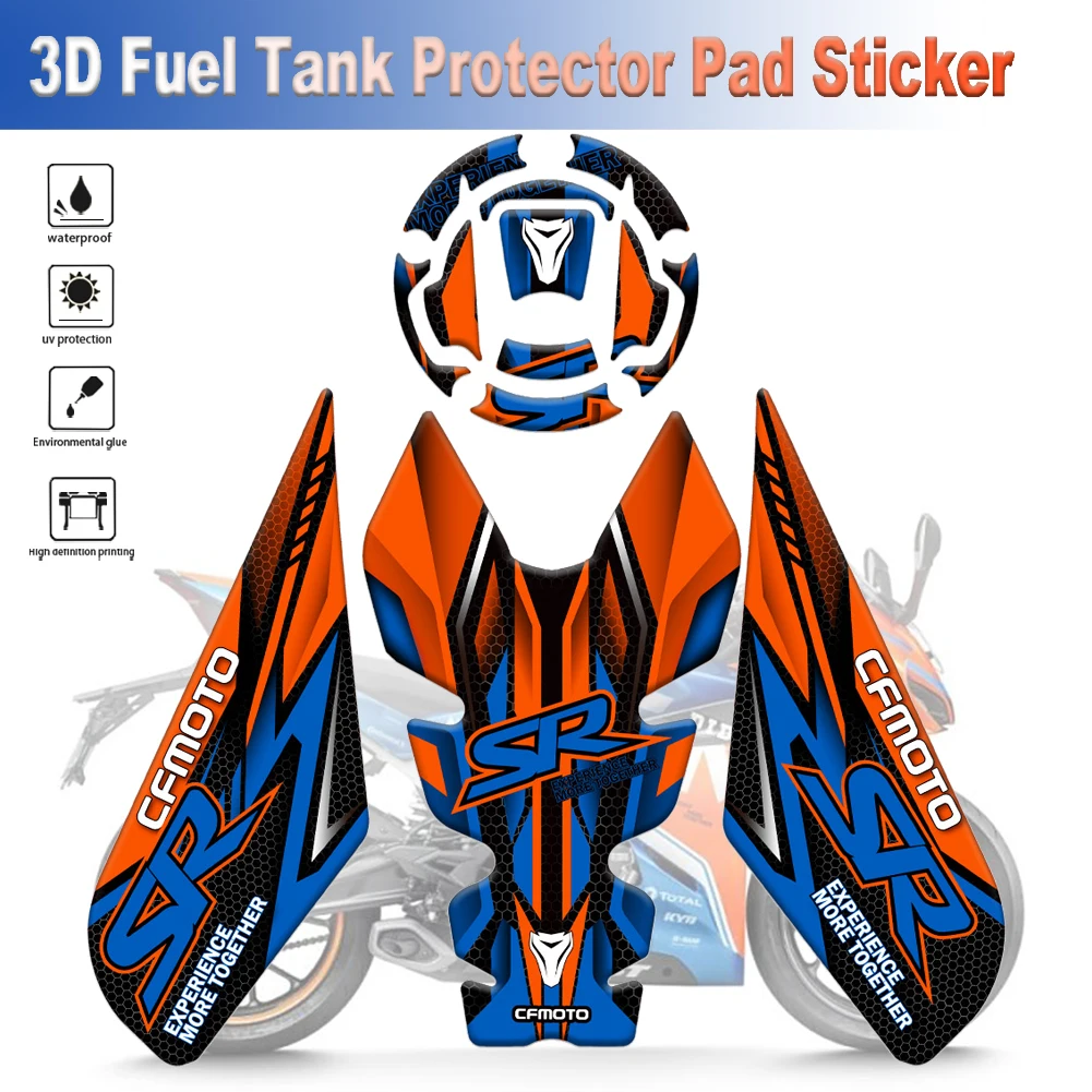3D Motorcycle Fuel Tank Stickers Gas Oil Cap Protector Decals Autobike ...