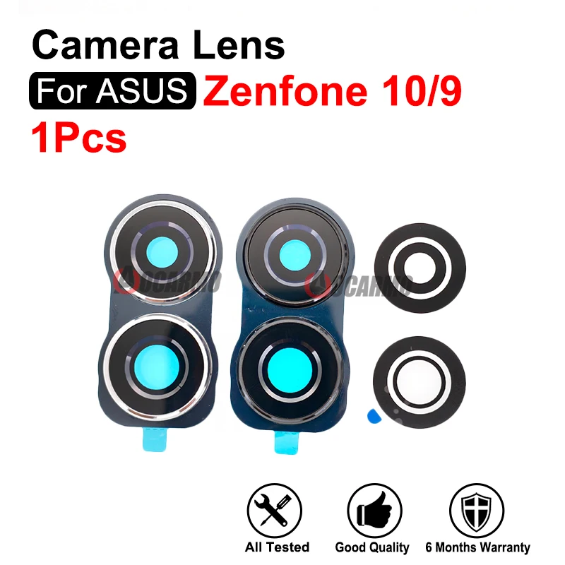Black White Rear Back Camera Lens With Frame Replacement Parts For Asus ...
