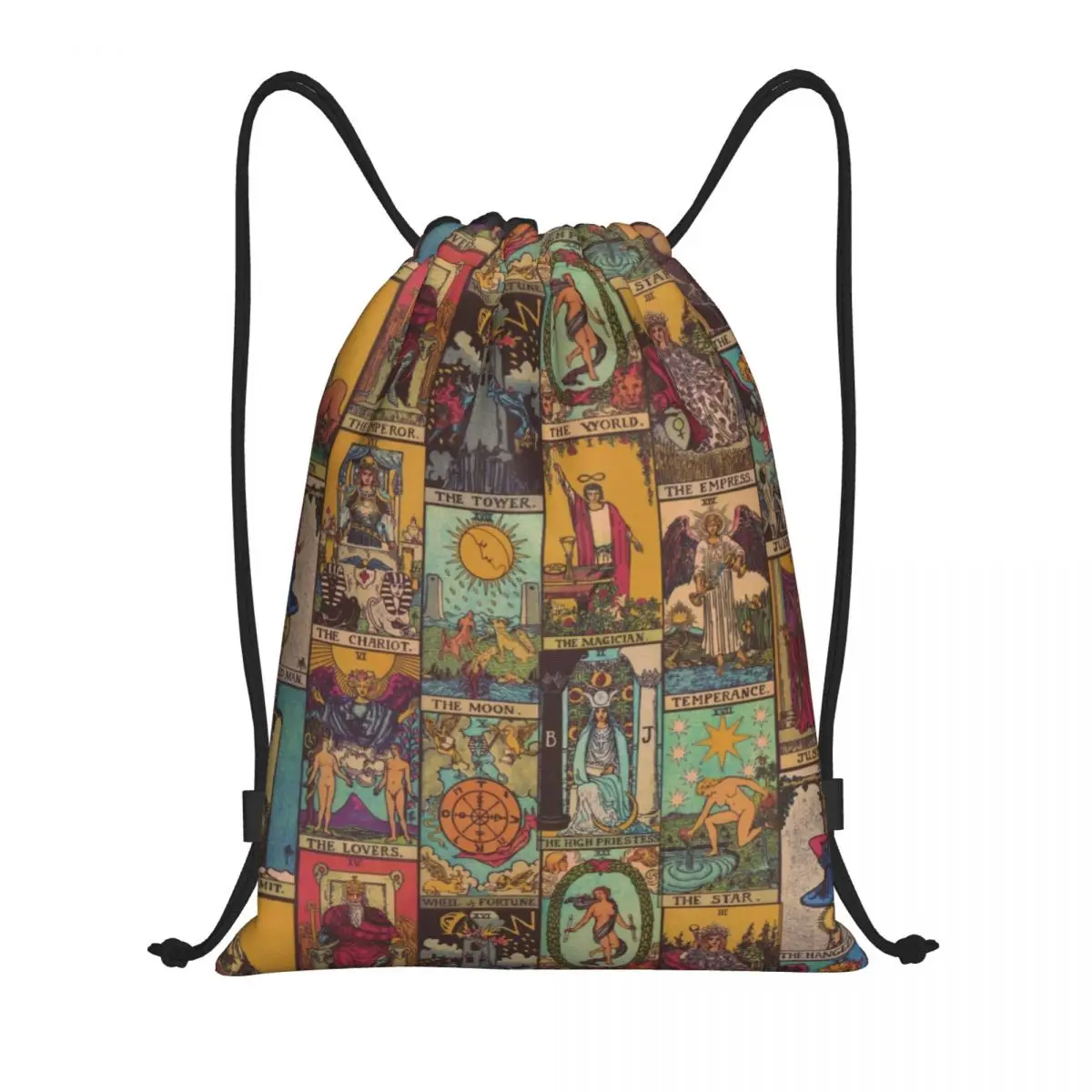The-Major-Arcana-Of-Tarot-Vintage-Patchwork-Drawstring-Backpack-Bags ...