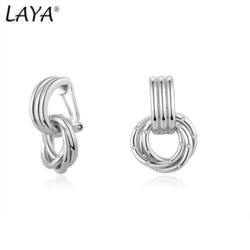 LAYA-925-Sterling-Silver-Rope-Chain-Ring-With-Hoop-Lock-For-Women ...
