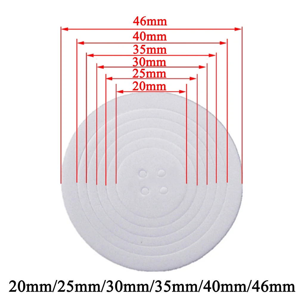 50Pcs-Coin-Collecting-Foam-Gaskets-White-EVA-Pads-20mm-25mm-30mm-35mm ...
