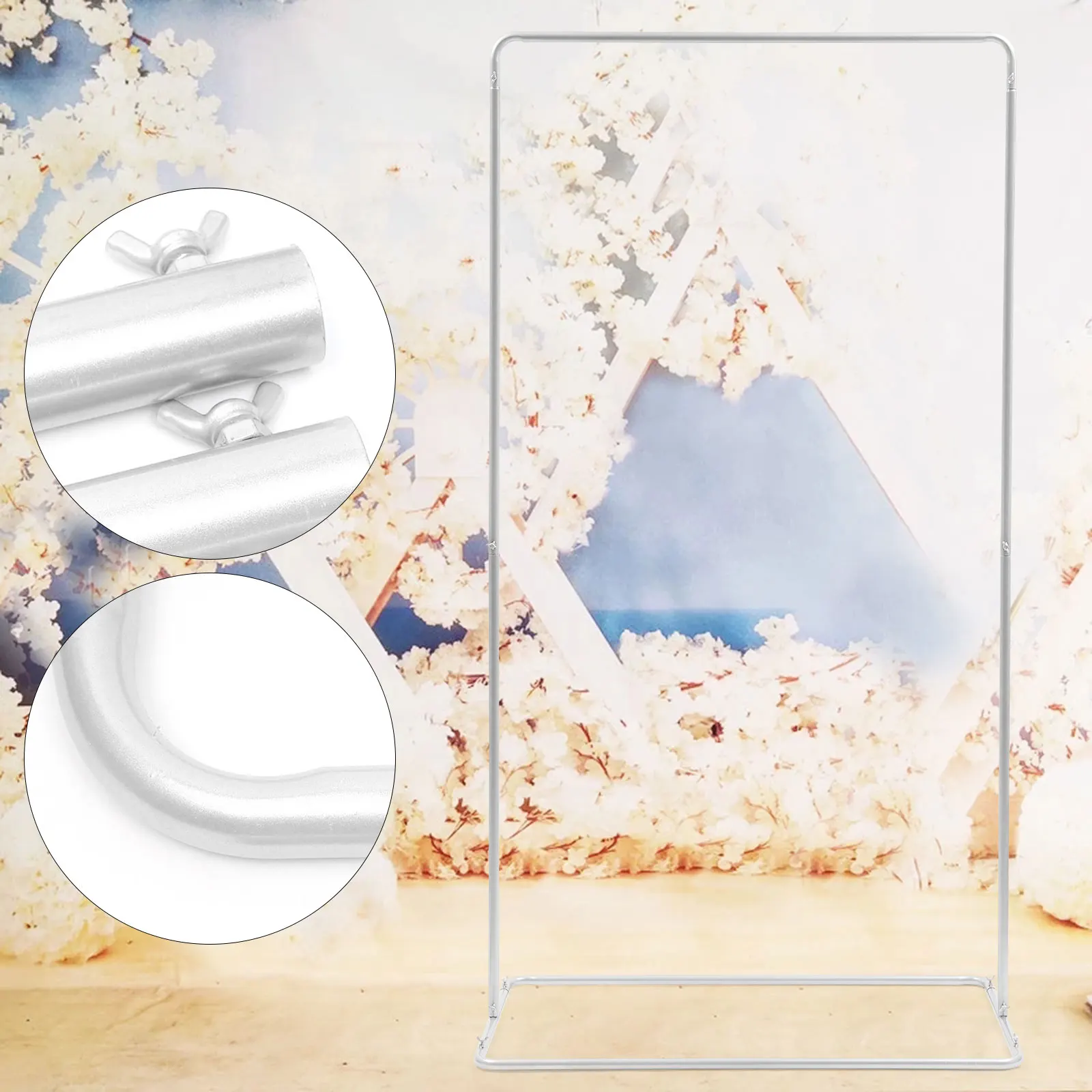 High-Quality-White-Metal-Wedding-Welcome-Sign-Arch-Stand-Advertising ...